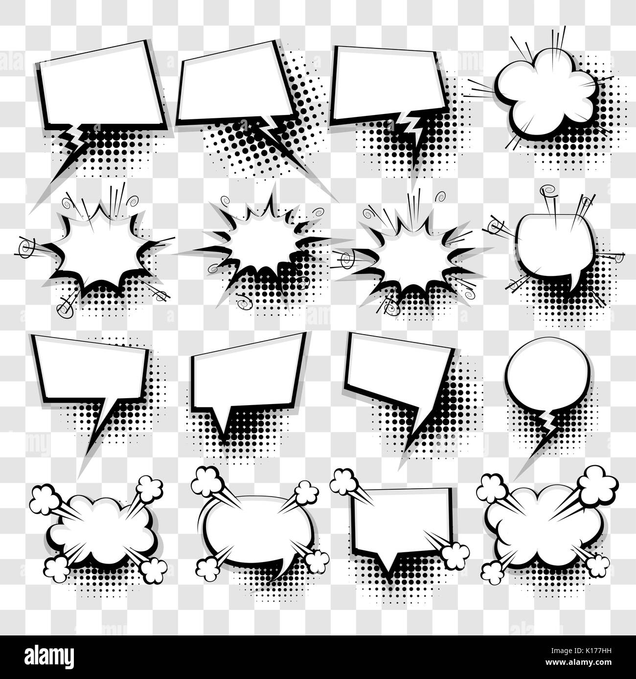 Comic empty text speech bubble 20 Stock Vector Image & Art - Alamy