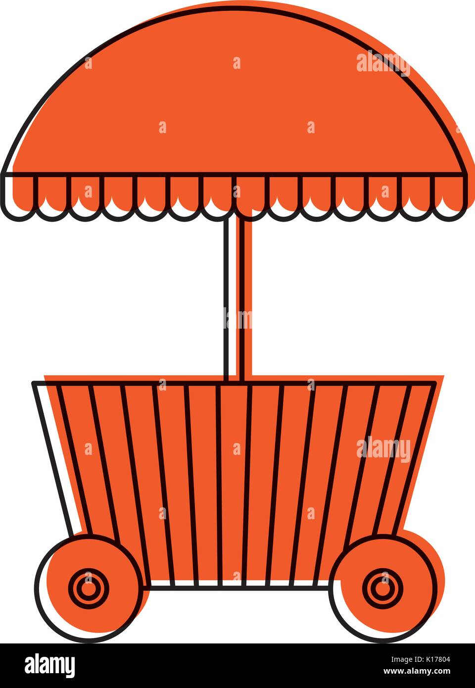 carnival fast food cart with wheels Stock Vector Image & Art - Alamy