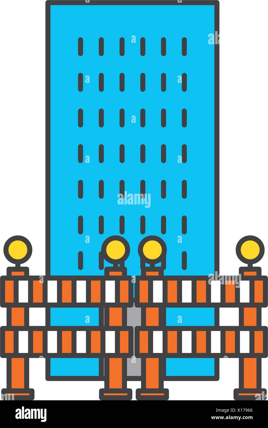 Caution barriers Stock Vector Images - Alamy