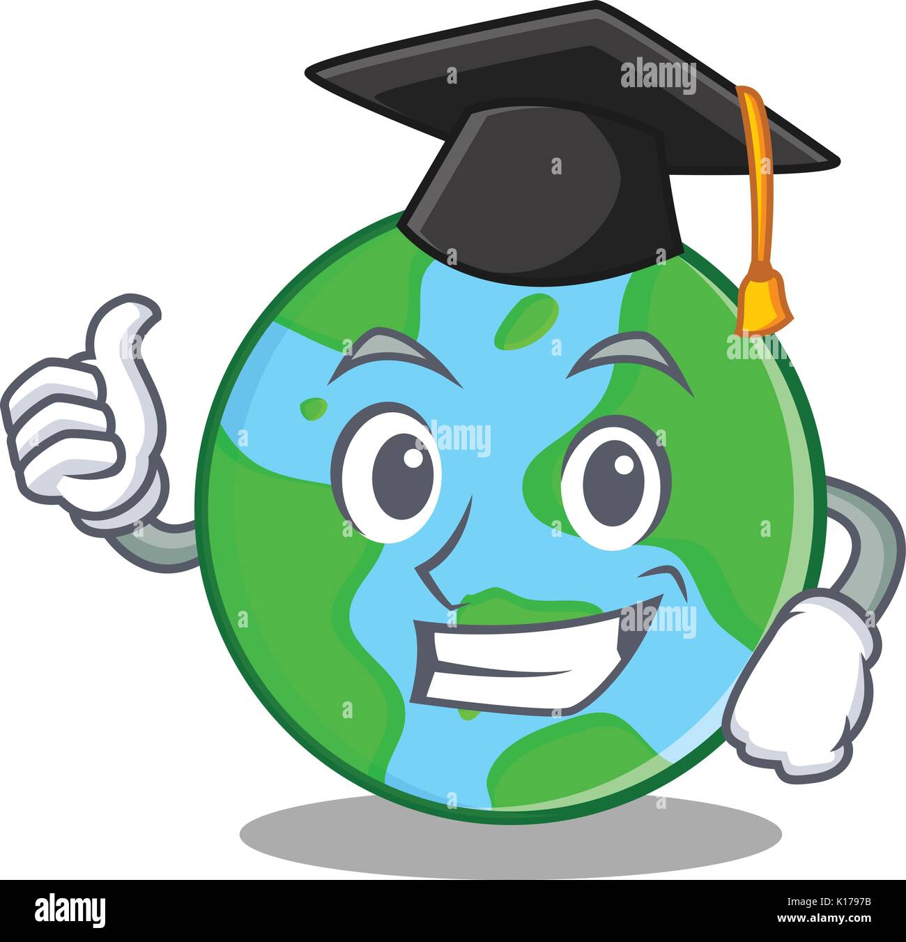 Graduation world globe character cartoon Stock Vector Image & Art - Alamy