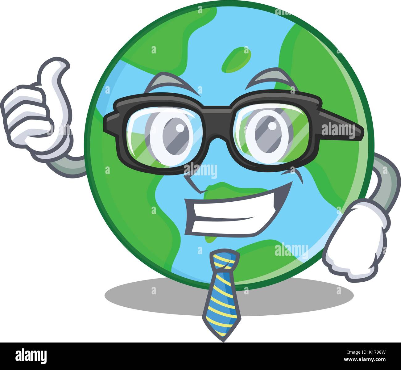 Businessman world globe character cartoon Stock Vector Image & Art - Alamy