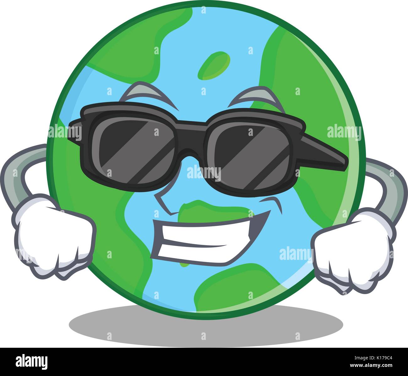 Super cool world globe character cartoon Stock Vector Image & Art - Alamy