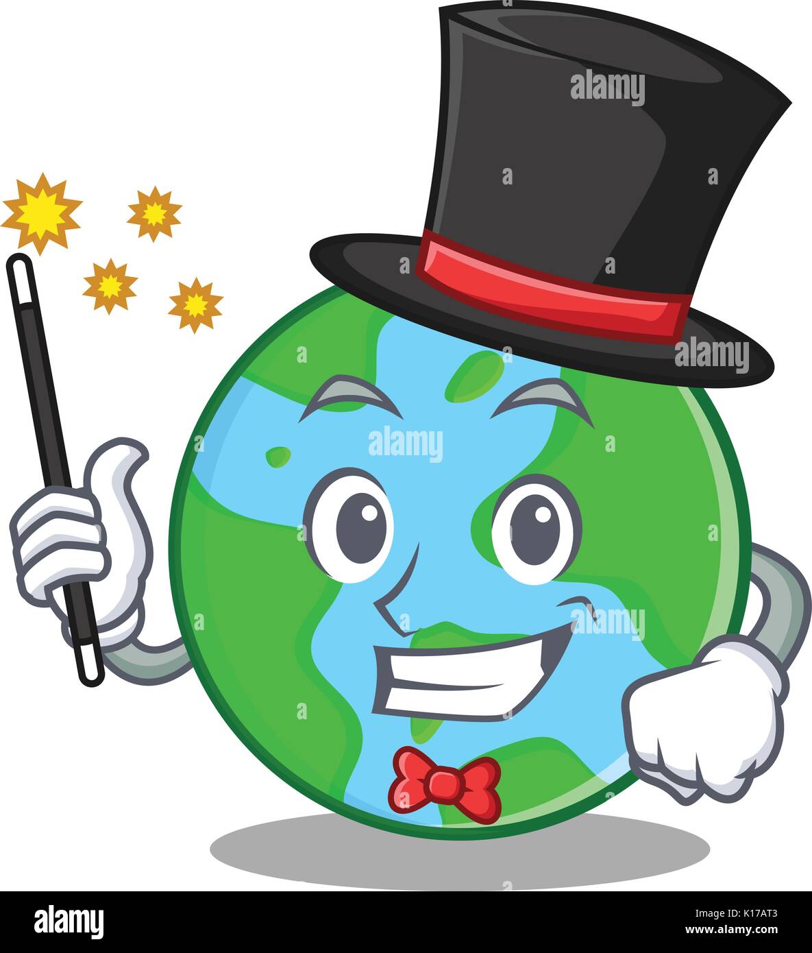Magician world globe character cartoon Stock Vector Image & Art - Alamy