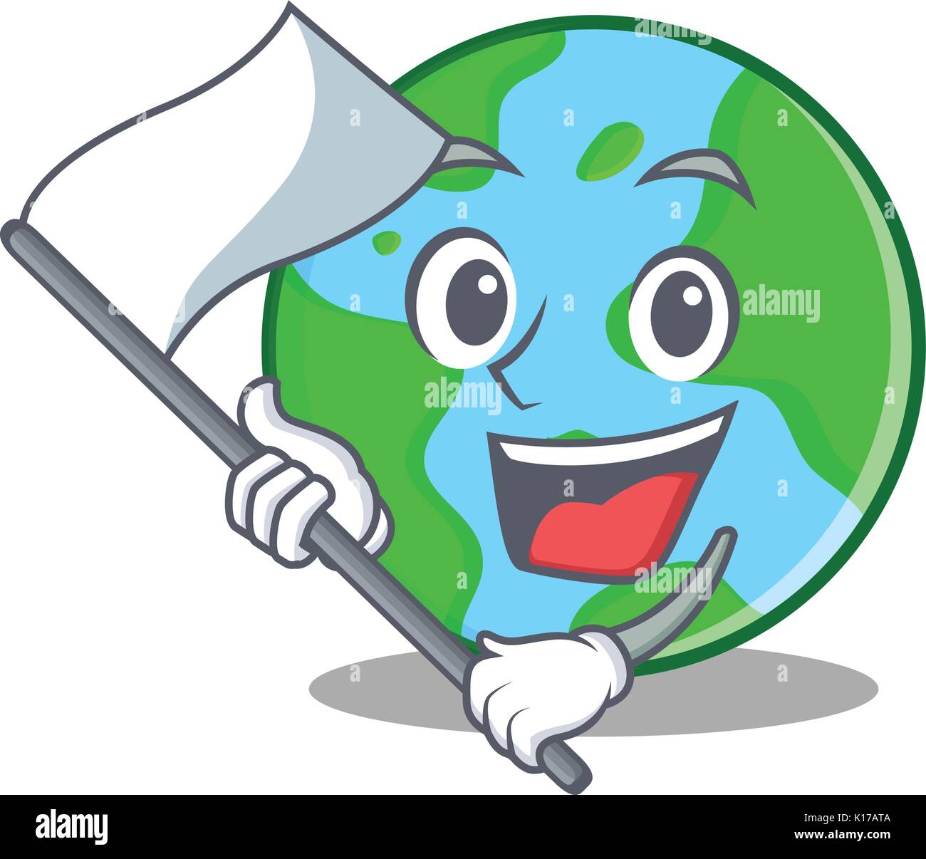 With flag world globe character cartoon Stock Vector Image & Art - Alamy