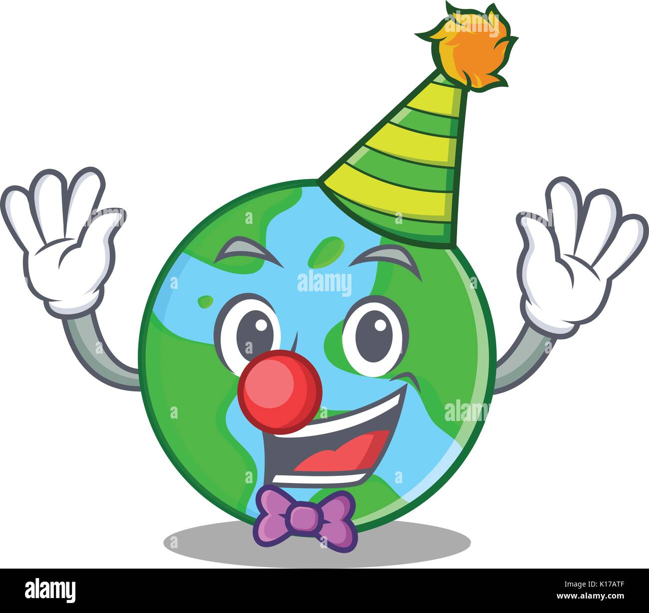 Clown world globe character cartoon Stock Vector Image & Art - Alamy