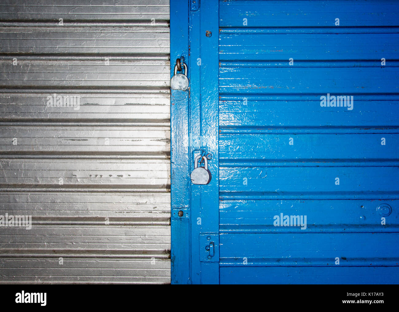 Grey steel gates hi-res stock photography and images - Alamy