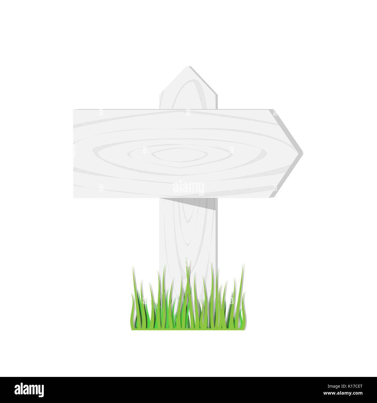 White wooden sign isolated.Vector illustration Stock Vector Image & Art ...