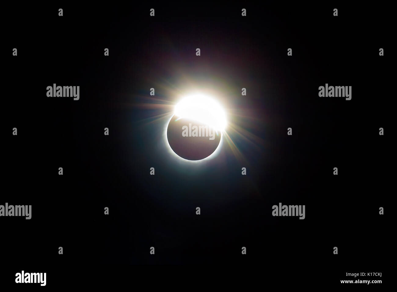 The ring around the 2017 Solar Eclipse viewed from Central Oregon ...