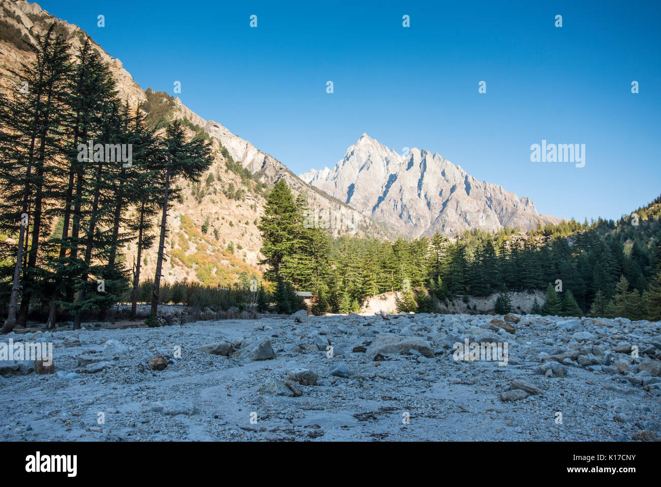Sangla valley in Kinnaur in Himachal Pradesh of India os a beautiful ...