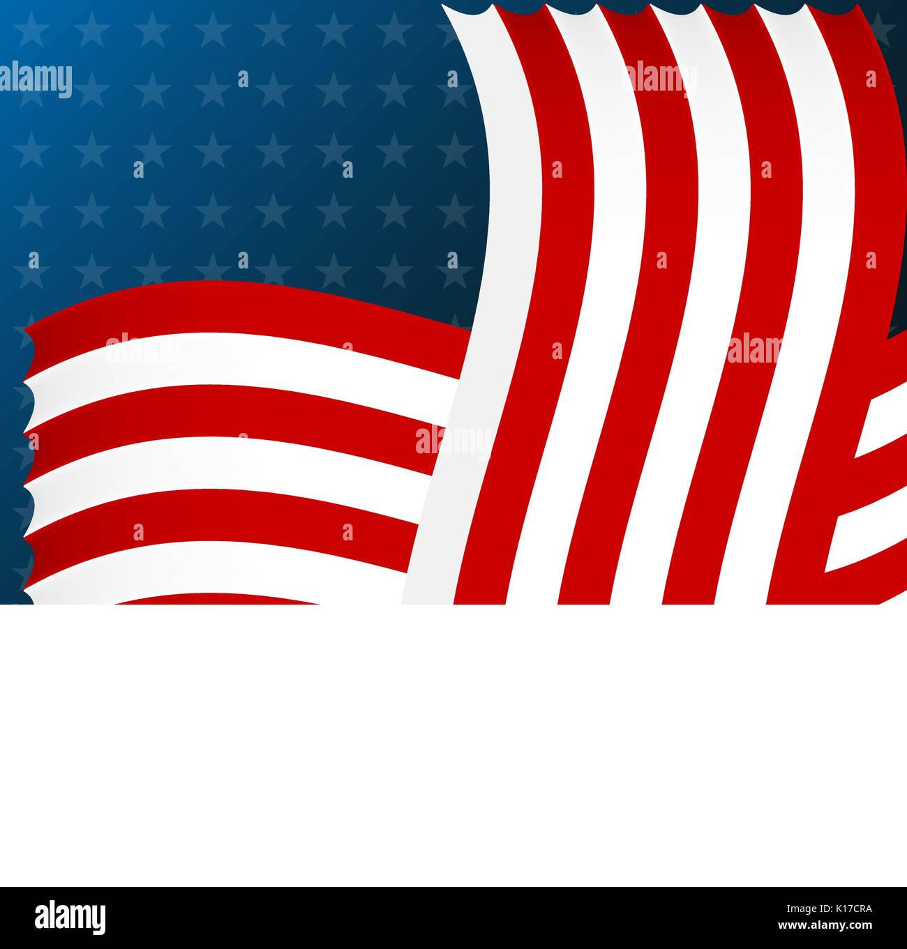 Stylized flag of usa.Ribbons and stars vector background Stock Vector ...