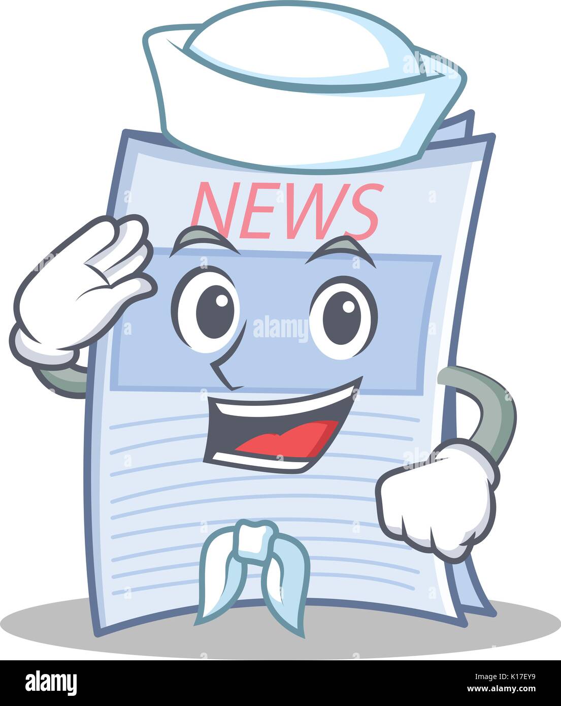 Sailor newspaper character cartoon style Stock Vector Image & Art - Alamy