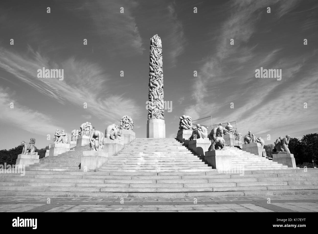 The monolith (Monoliten) in Frogner Park, Oslo Stock Photo - Alamy