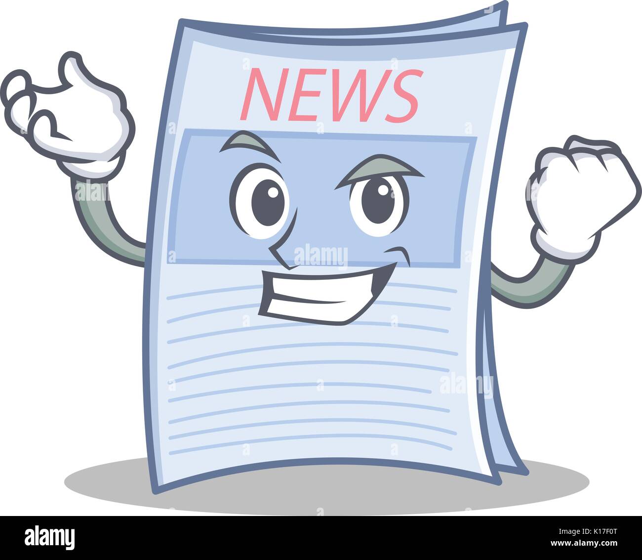 Successful newspaper character cartoon style Stock Vector Image & Art ...