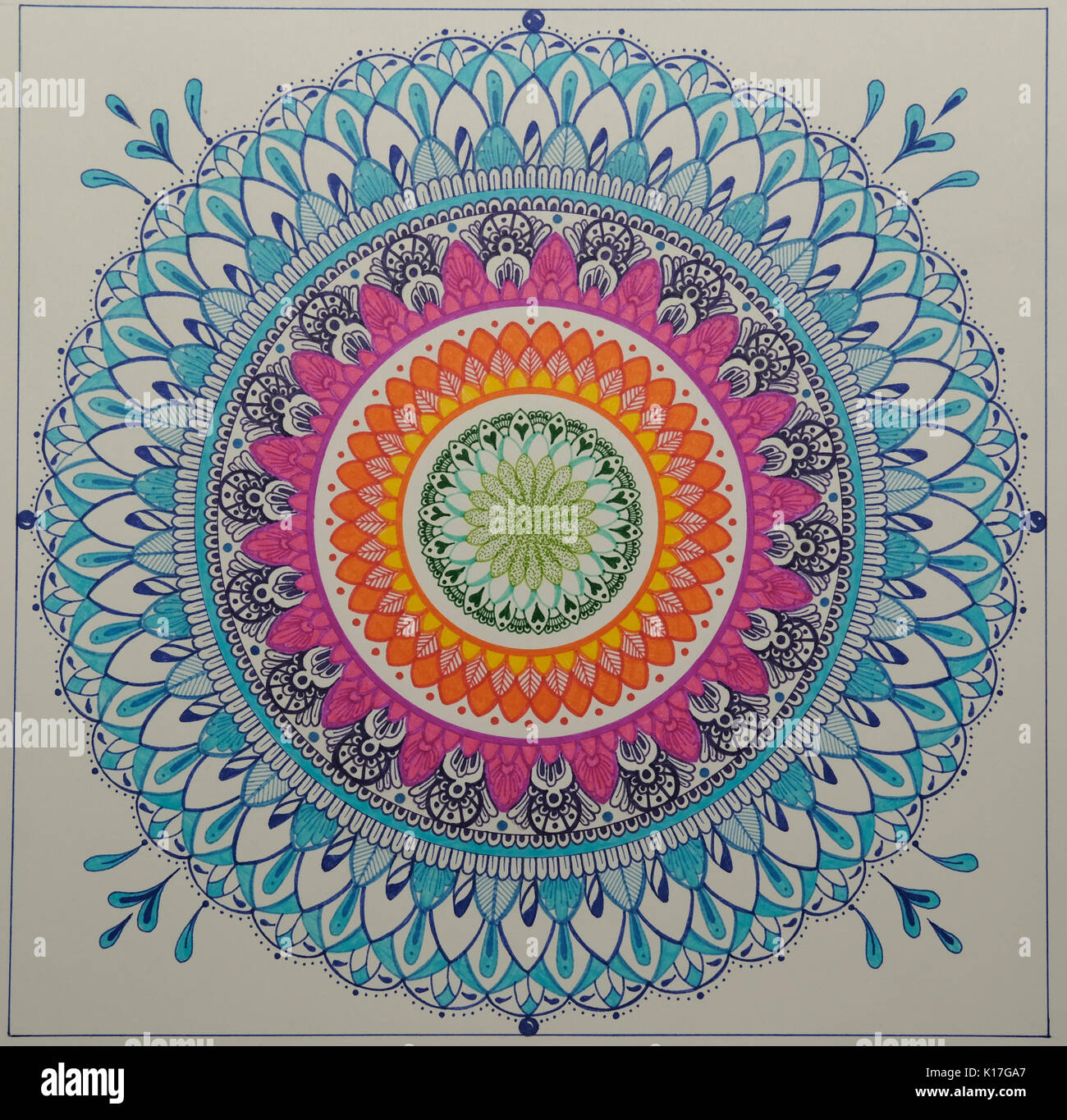 Handmade mandala art hi-res stock photography and images - Alamy