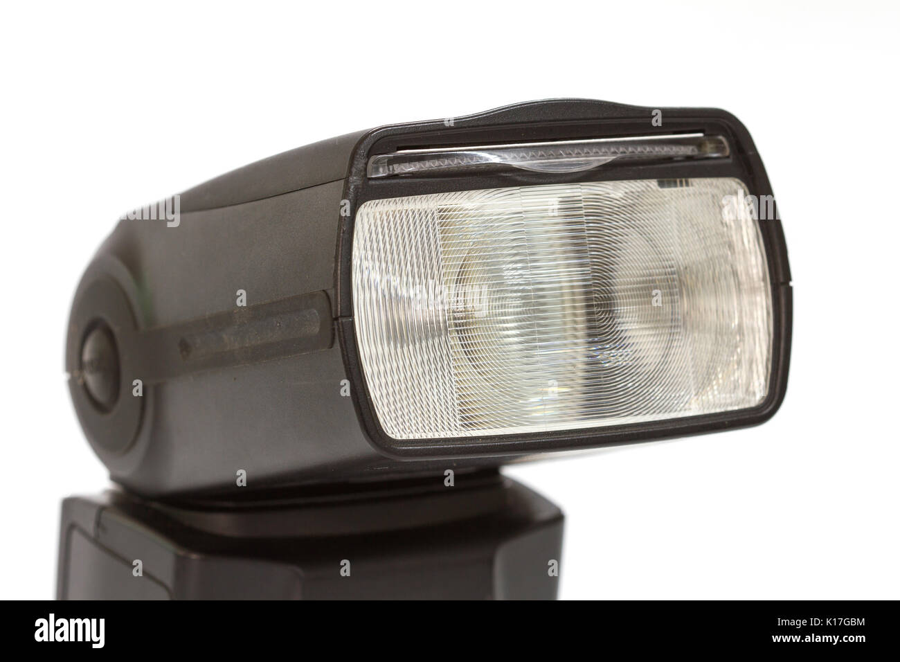Closeup Camera flash isolated on white background Stock Photo - Alamy