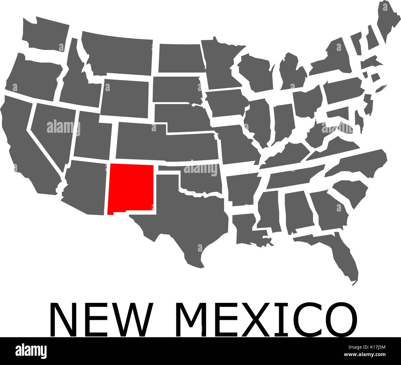 Usa border map mexico hi-res stock photography and images - Alamy
