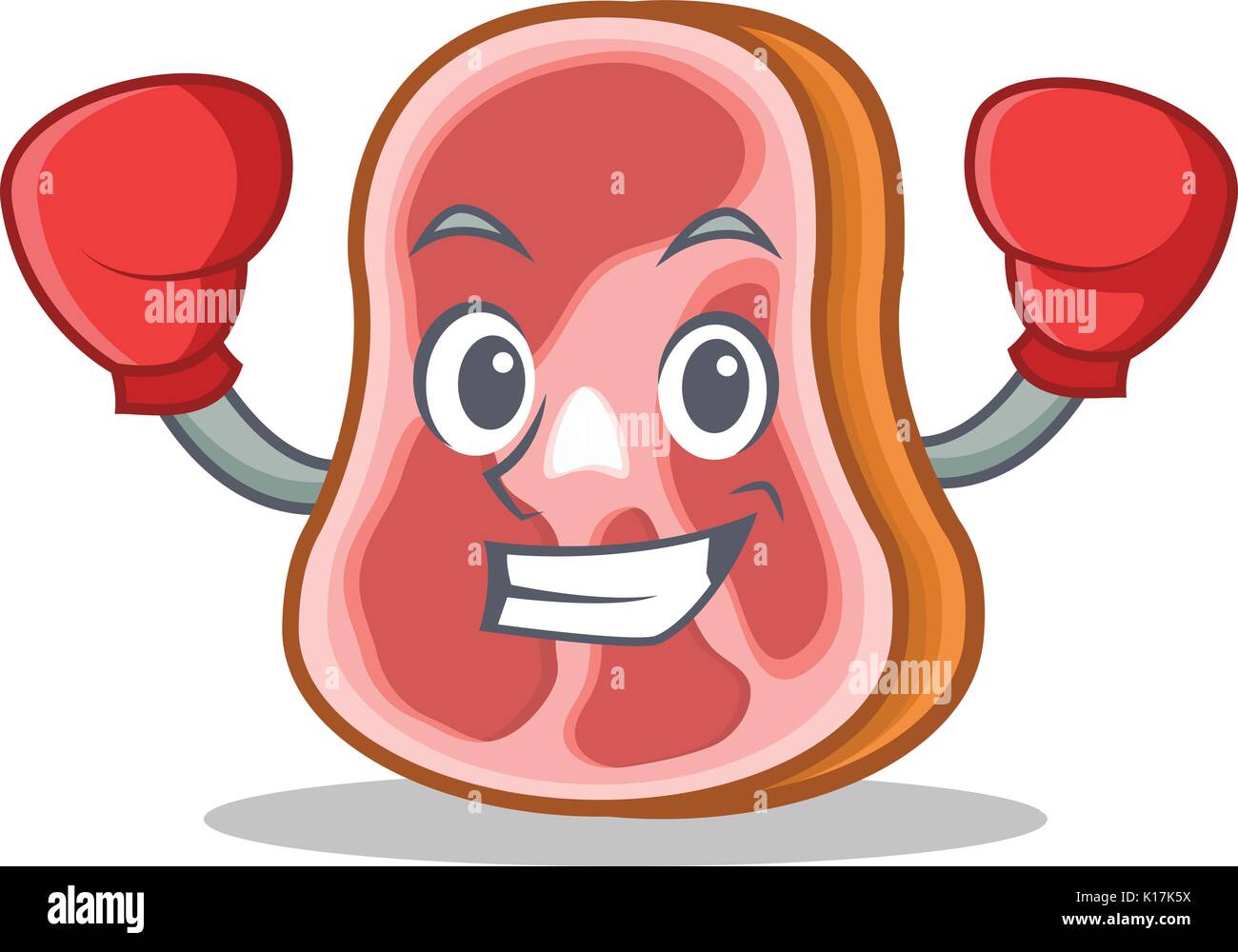 Boxing meat character cartoon food Stock Vector Image & Art - Alamy