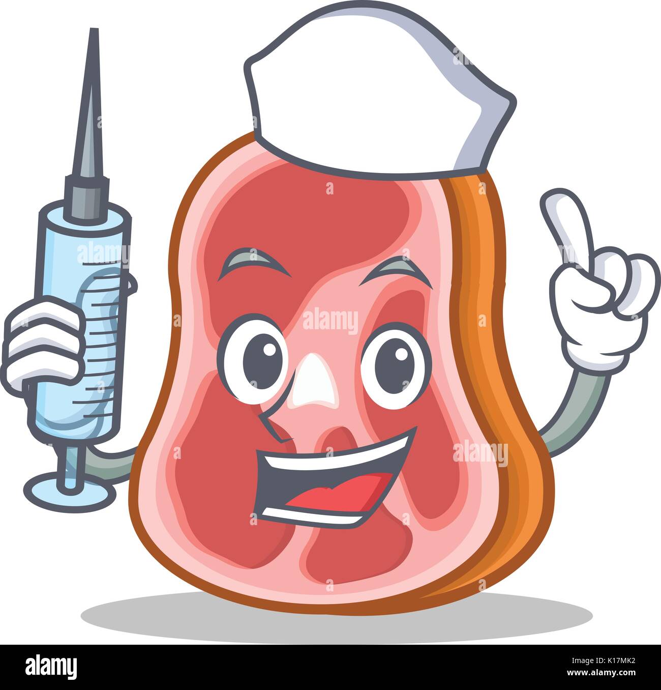 Nurse meat character cartoon food Stock Vector Image & Art - Alamy