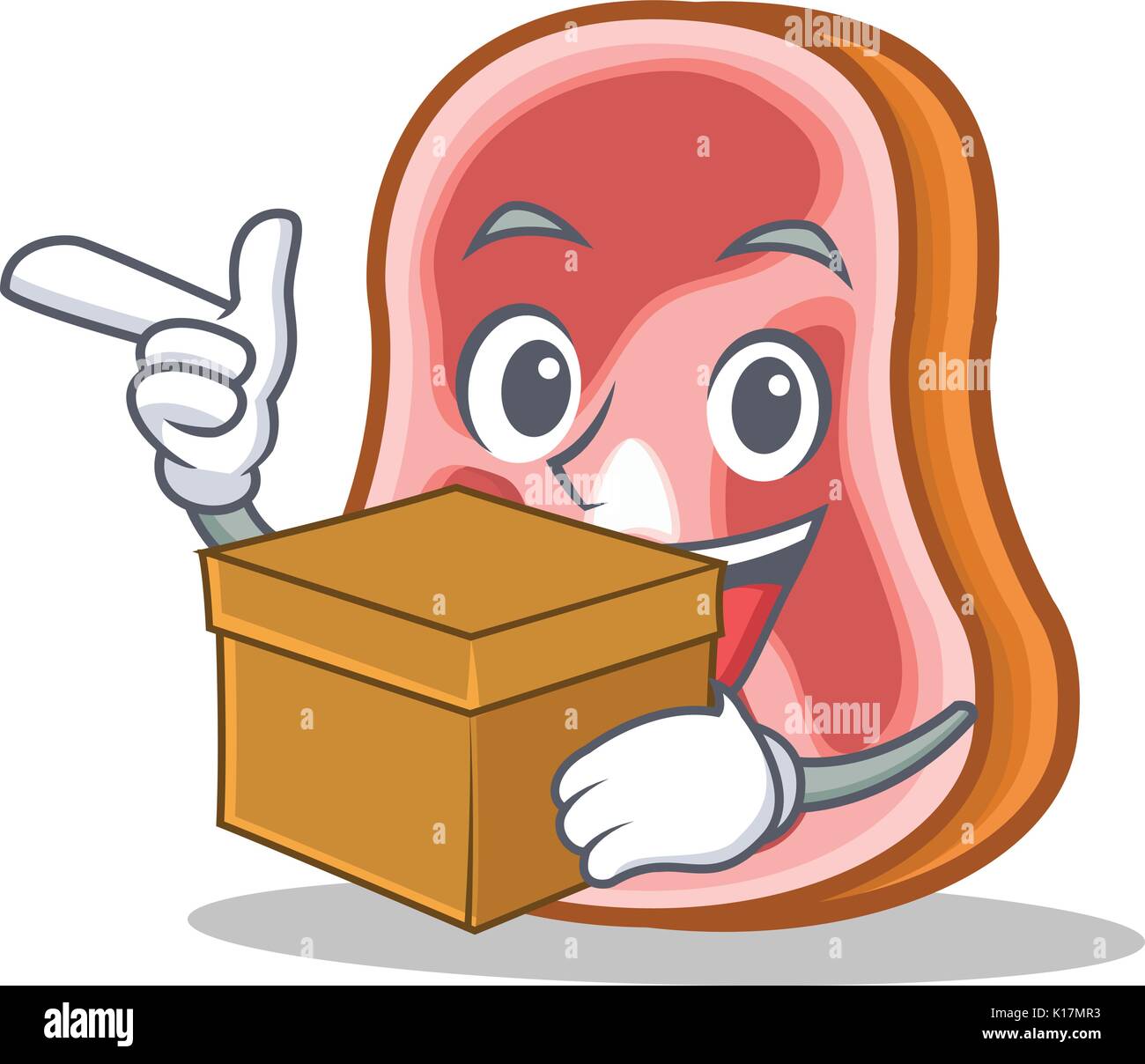 Box meat character cartoon hi-res stock photography and images - Alamy