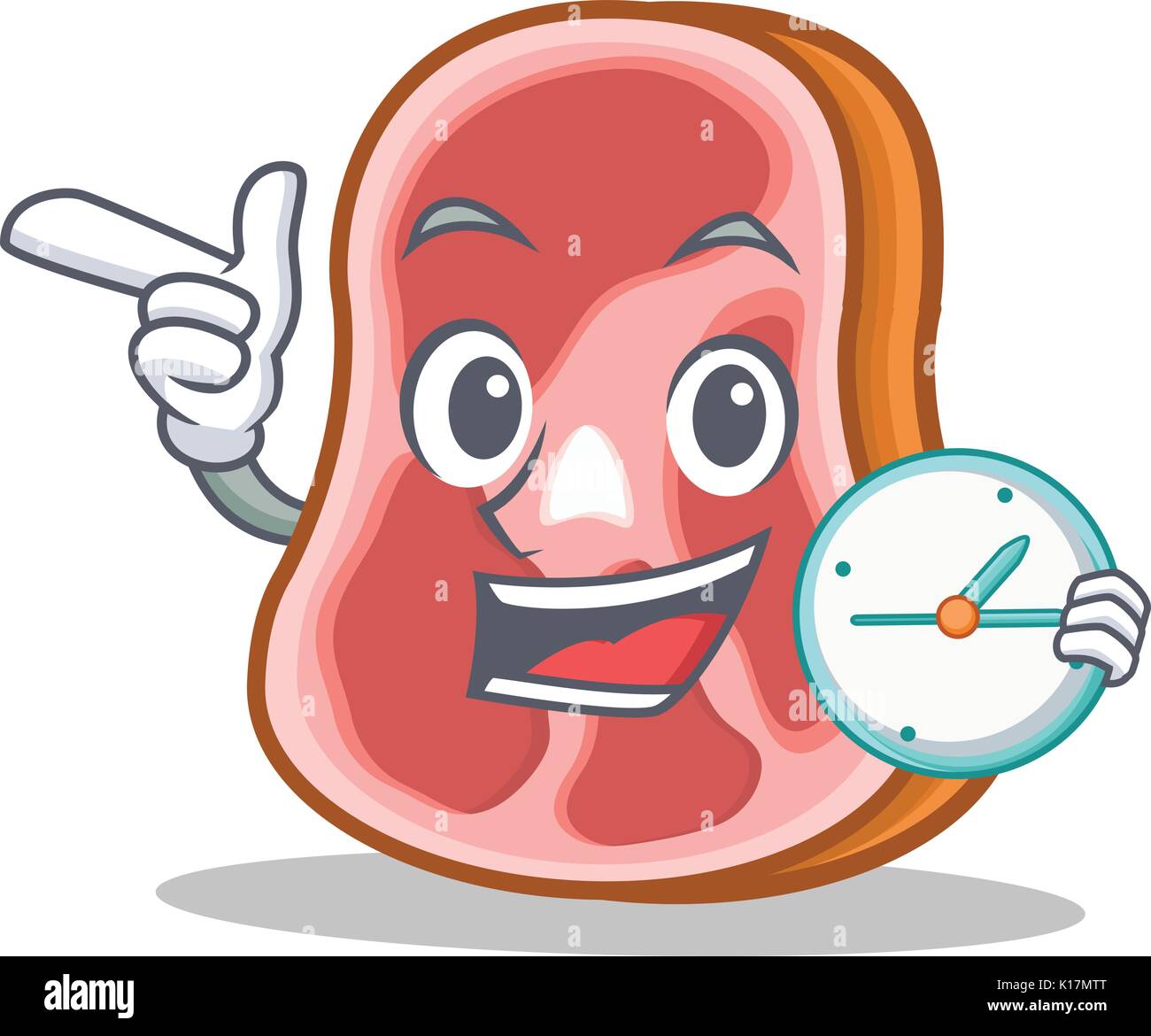 Steak clock Stock Vector Images - Alamy