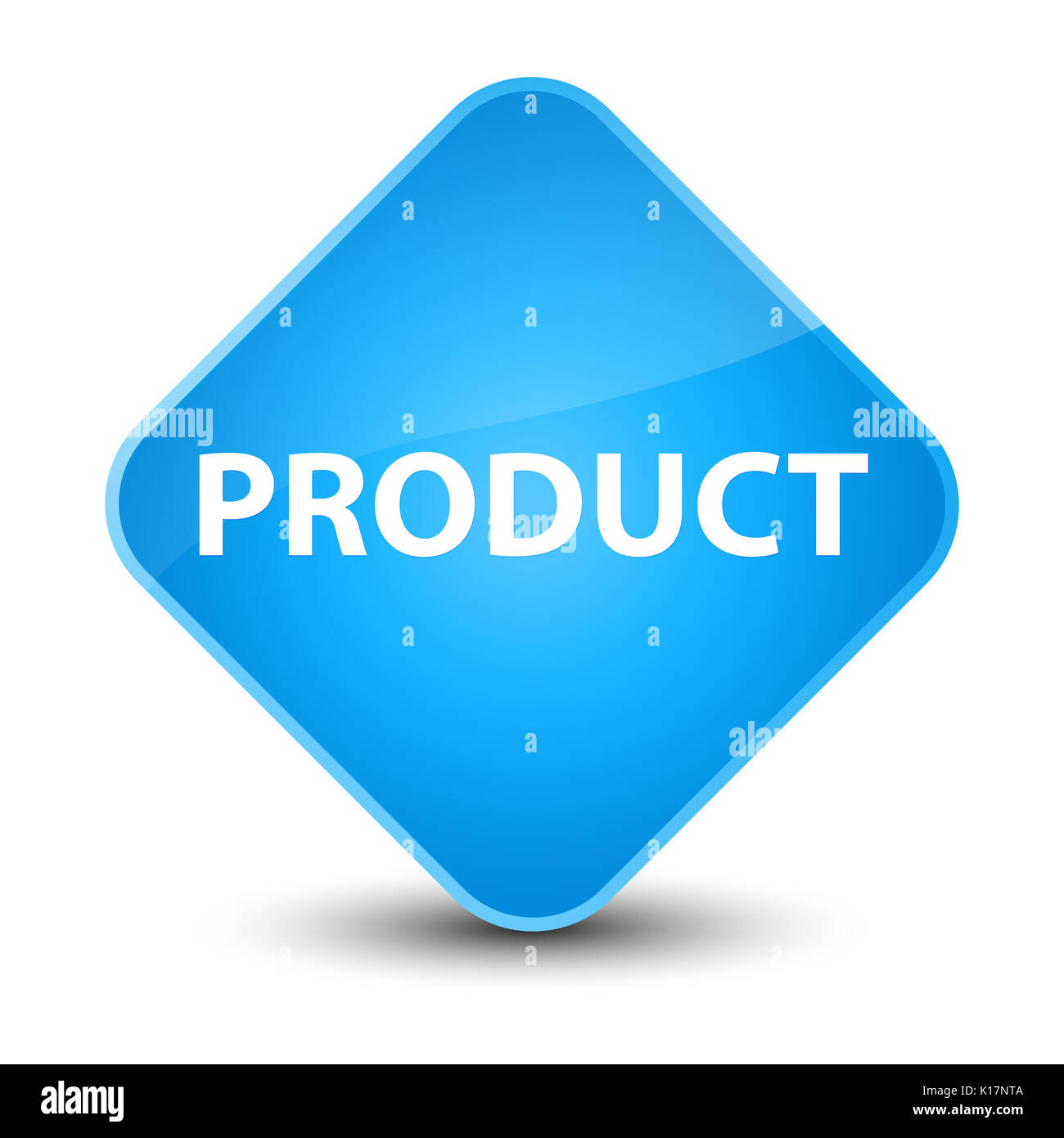 Product isolated on elegant cyan blue diamond button abstract ...