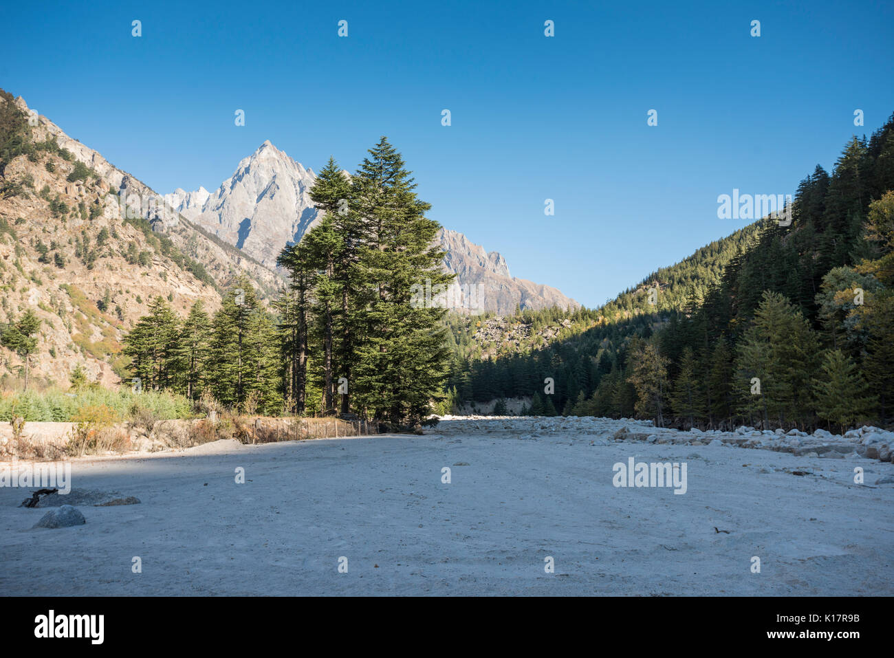 Sangla valley in Kinnaur in Himachal Pradesh of India os a beautiful ...