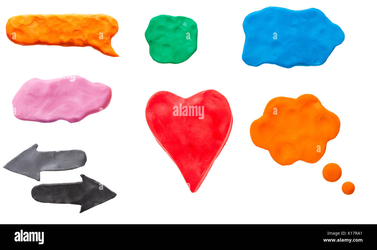 Set of plasticine texture and plasticine banner Stock Photo - Alamy