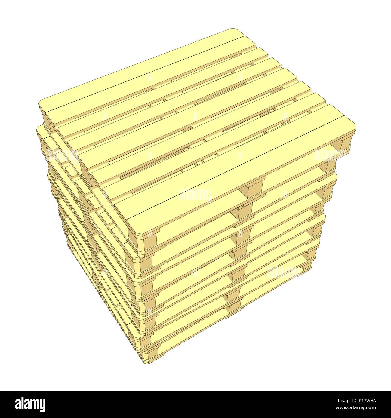 Isolated industry wood brown Stock Vector Images - Alamy