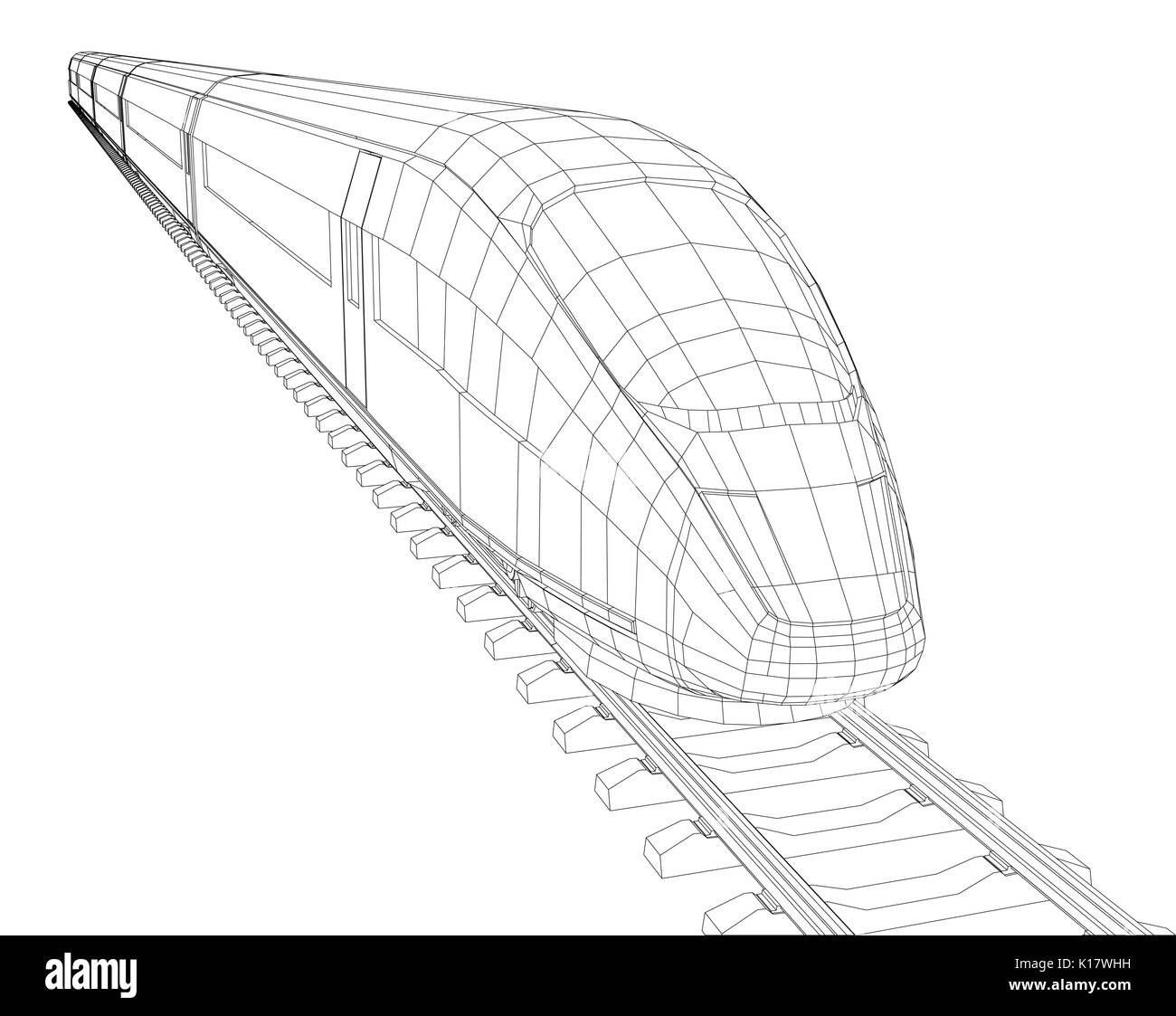 Business train Stock Vector Images - Alamy