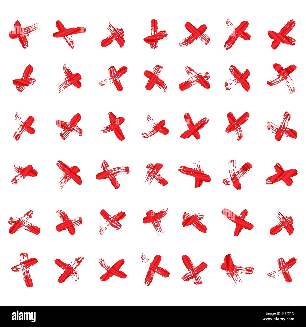 Criss cross marks Cut Out Stock Images & Pictures - Alamy