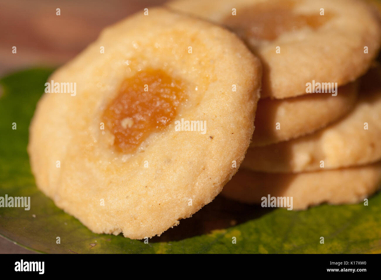 Homemade mixed fruit Jam cookie Stock Photo - Alamy
