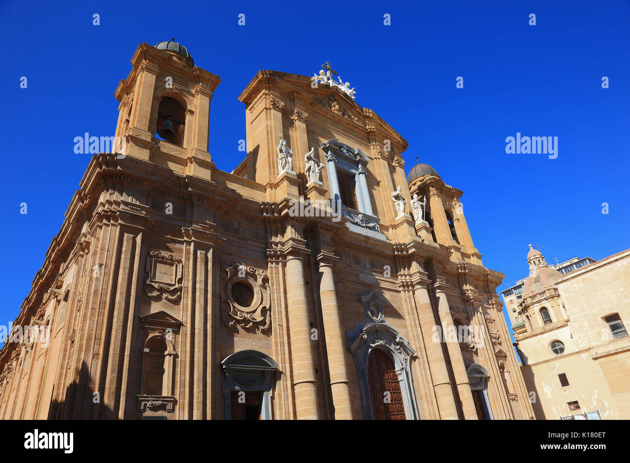 Sicily, Old Town of Marsala, the Cathedral, Duomo, Chiesa Madre in the ...