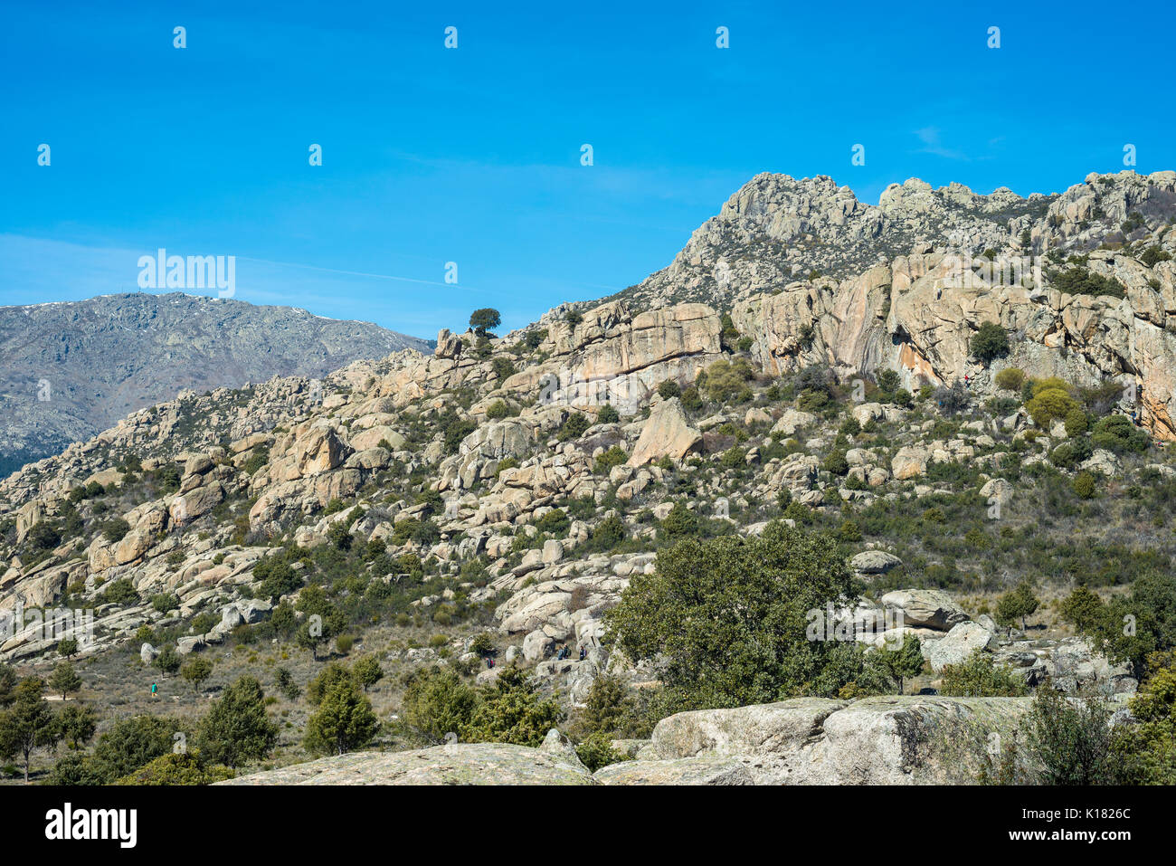 Views of La Cabrera Range, in Guadarrama Mountains, Madrid, Spain Stock ...