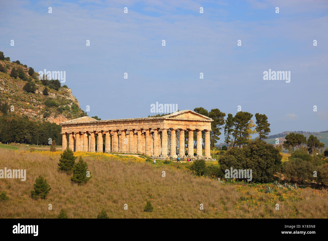 Sicily, Temple of Hera or Doric temple of Segesta in the former ancient ...