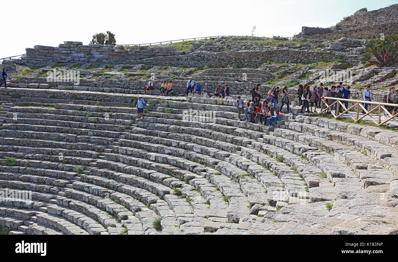Greek theater segesta in hi-res stock photography and images - Alamy