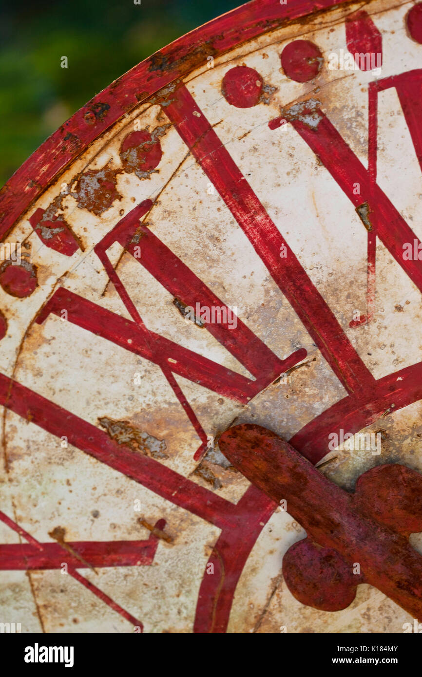 Old rusty clock in a flea market Stock Photo - Alamy
