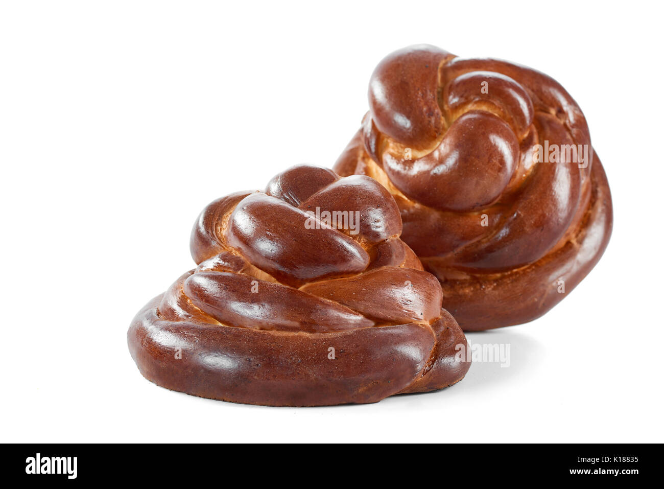 Delicious sweet pastry isolated on white Stock Photo - Alamy