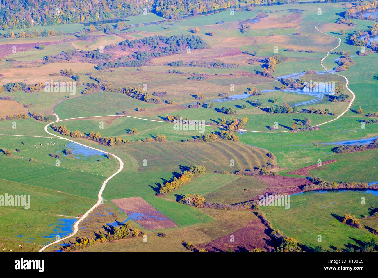 Planinsko polje is a typical karst field that is exposed to floods of ...