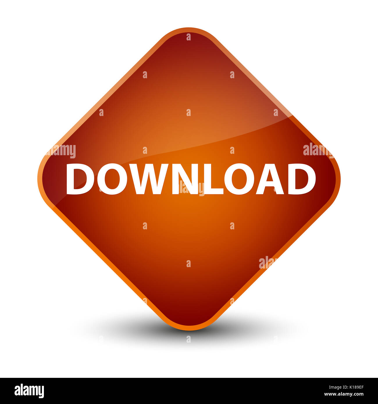 Download isolated on elegant brown diamond button abstract illustration ...