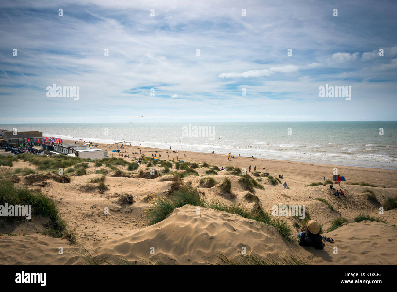Camber Sands beach and sand dunes, East Sussex, UK Stock Photo - Alamy