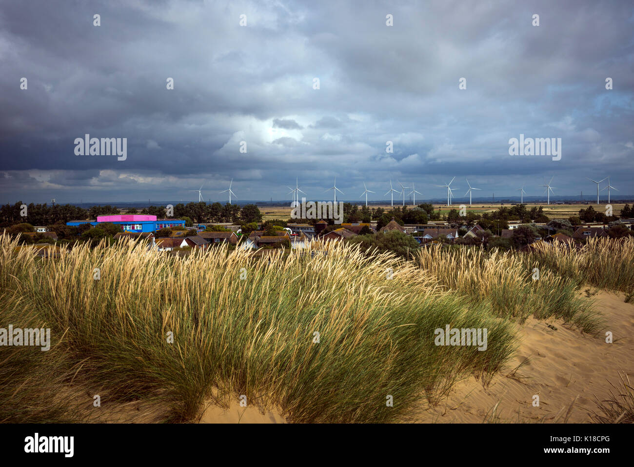 Camber sands wind turbines hi-res stock photography and images - Alamy