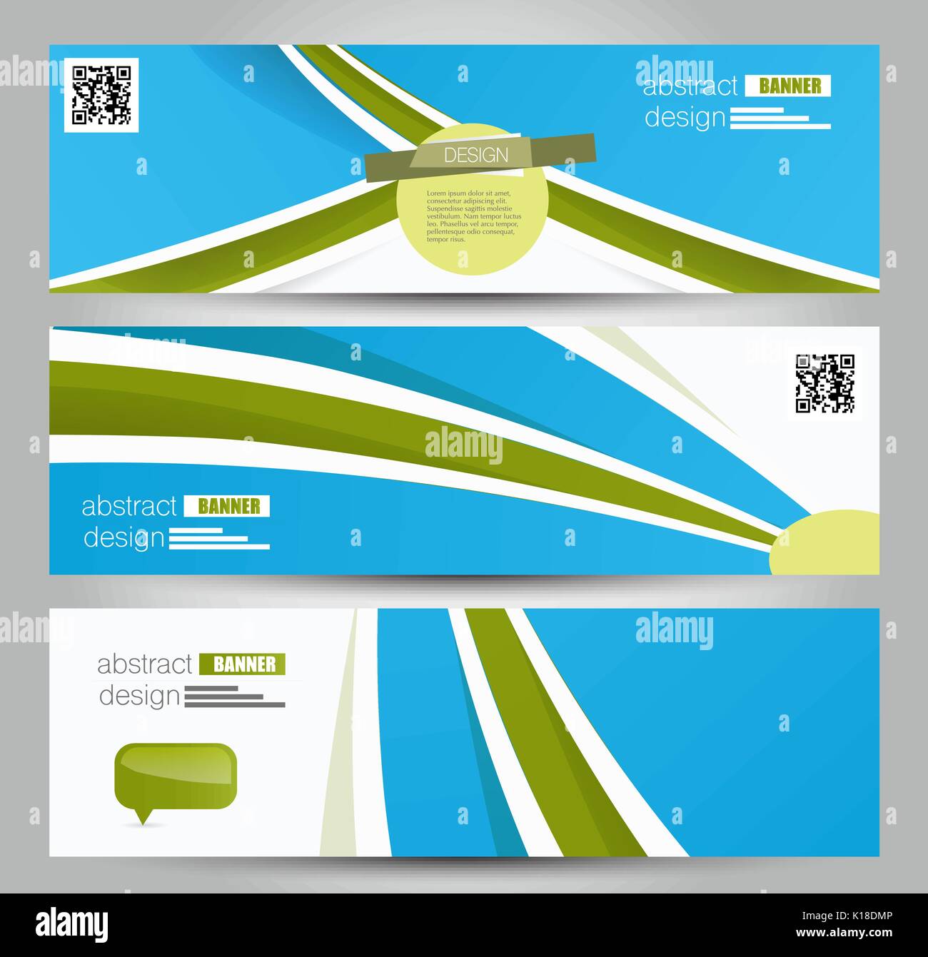 Banner template. Abstract background for design, business, education ...