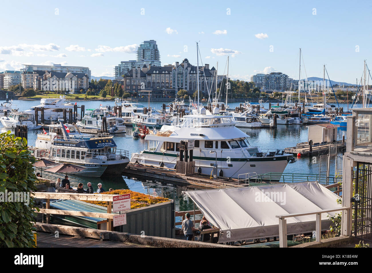 The inner harbour harbor Victoria boats boat capital of British ...