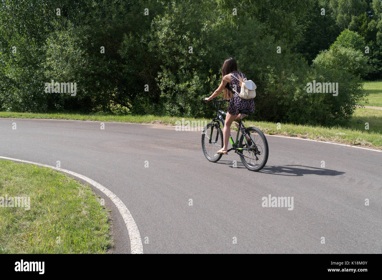 Side view pretty female riding hi-res stock photography and images - Alamy