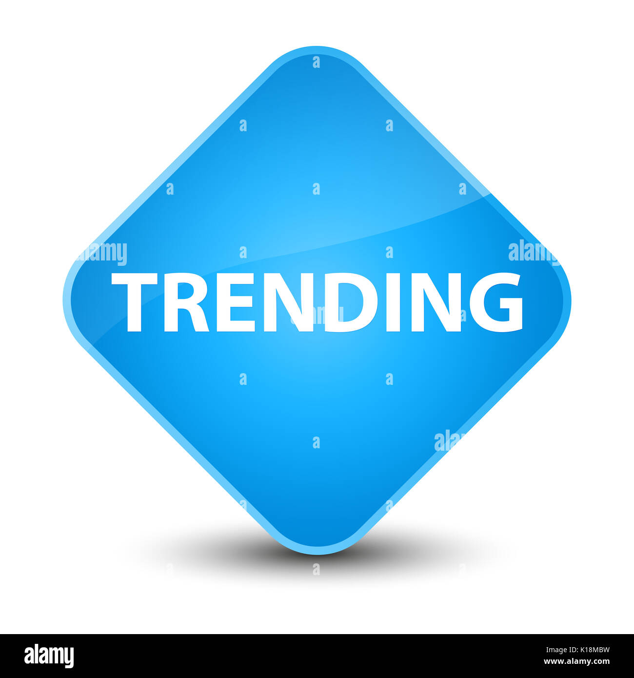 Trending isolated on elegant cyan blue diamond button abstract ...