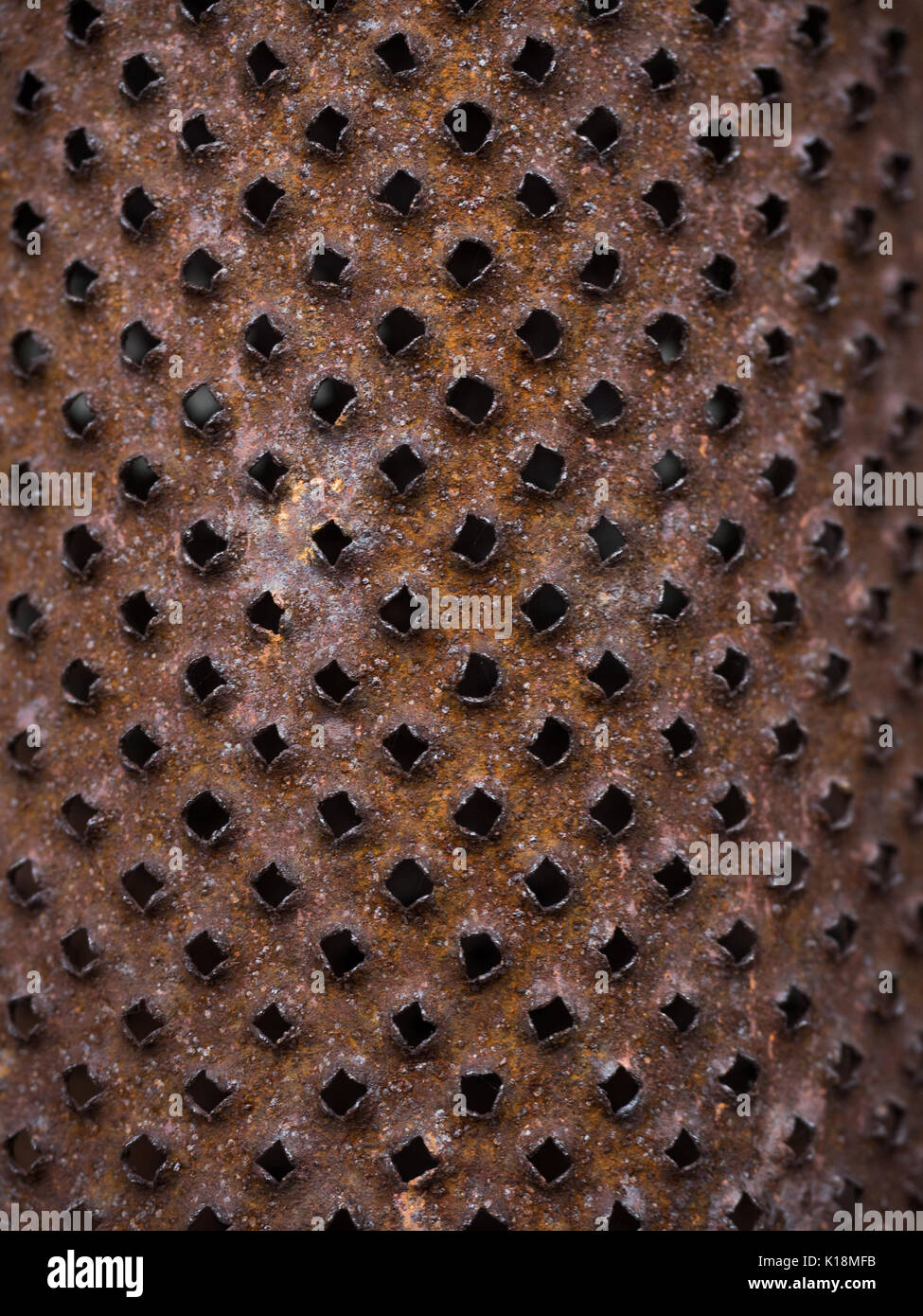 Rusty metal with torn holes. Texture of metal Stock Photo - Alamy