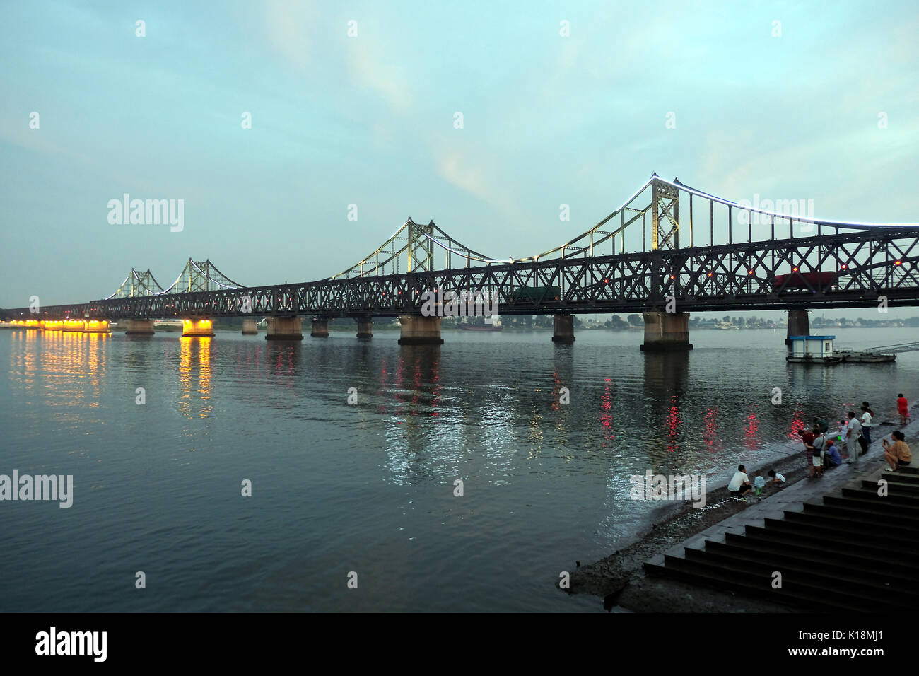 Dandong, China – July 31, 2017: The Sino-Korean Friendship-Bridge ...