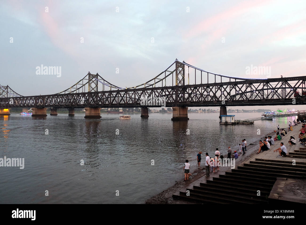 Dandong, China – July 31, 2017: The Sino-Korean Friendship-Bridge ...