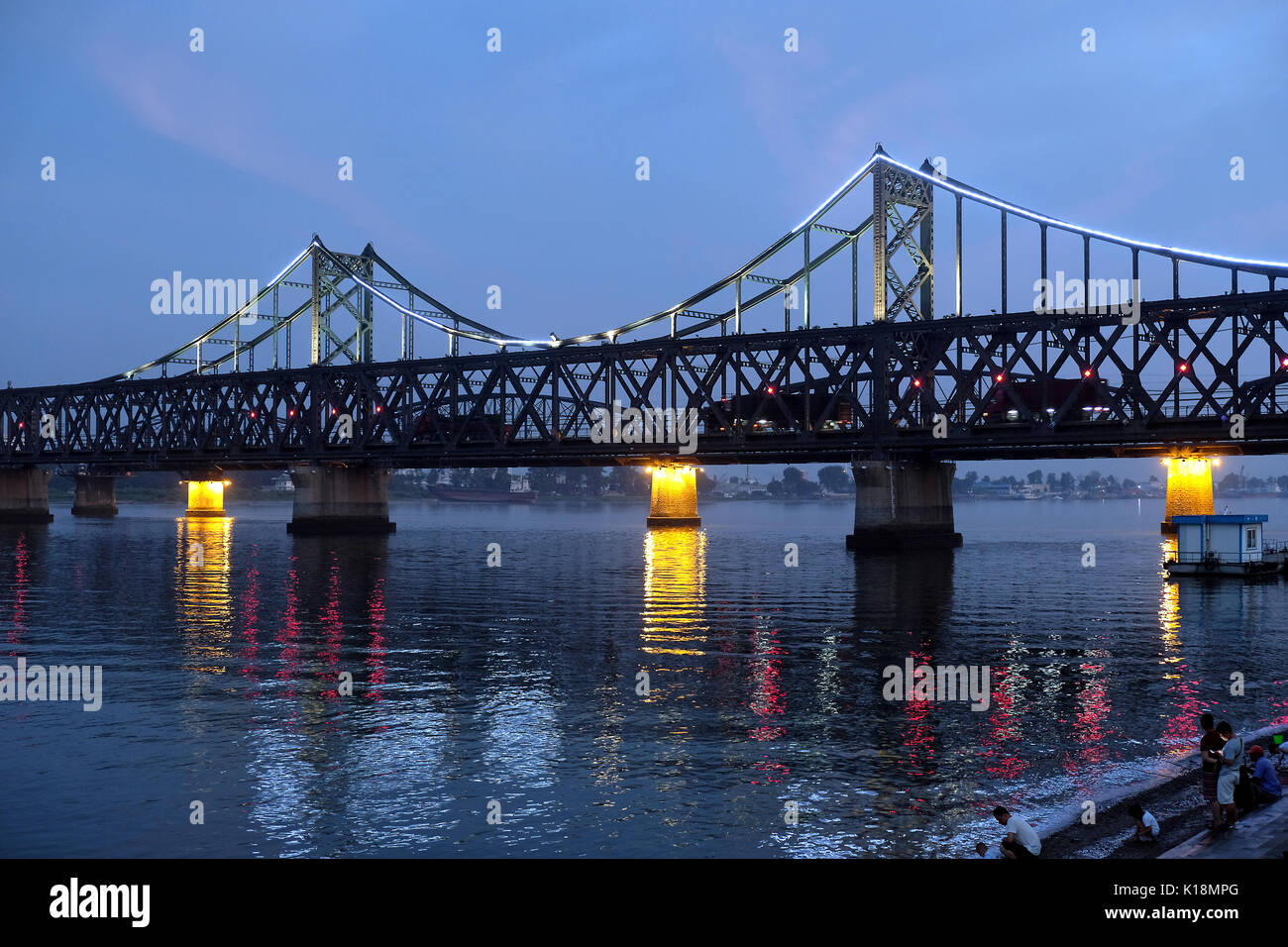 Dandong, China – July 31, 2017: The Sino-Korean Friendship-Bridge ...