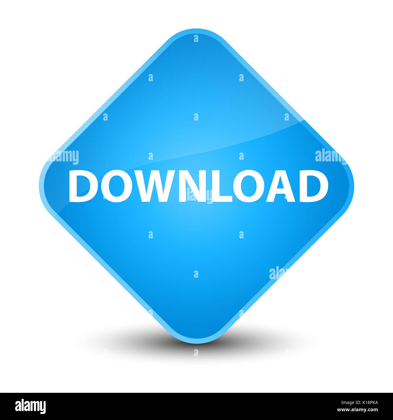 Download isolated on elegant cyan blue diamond button abstract ...